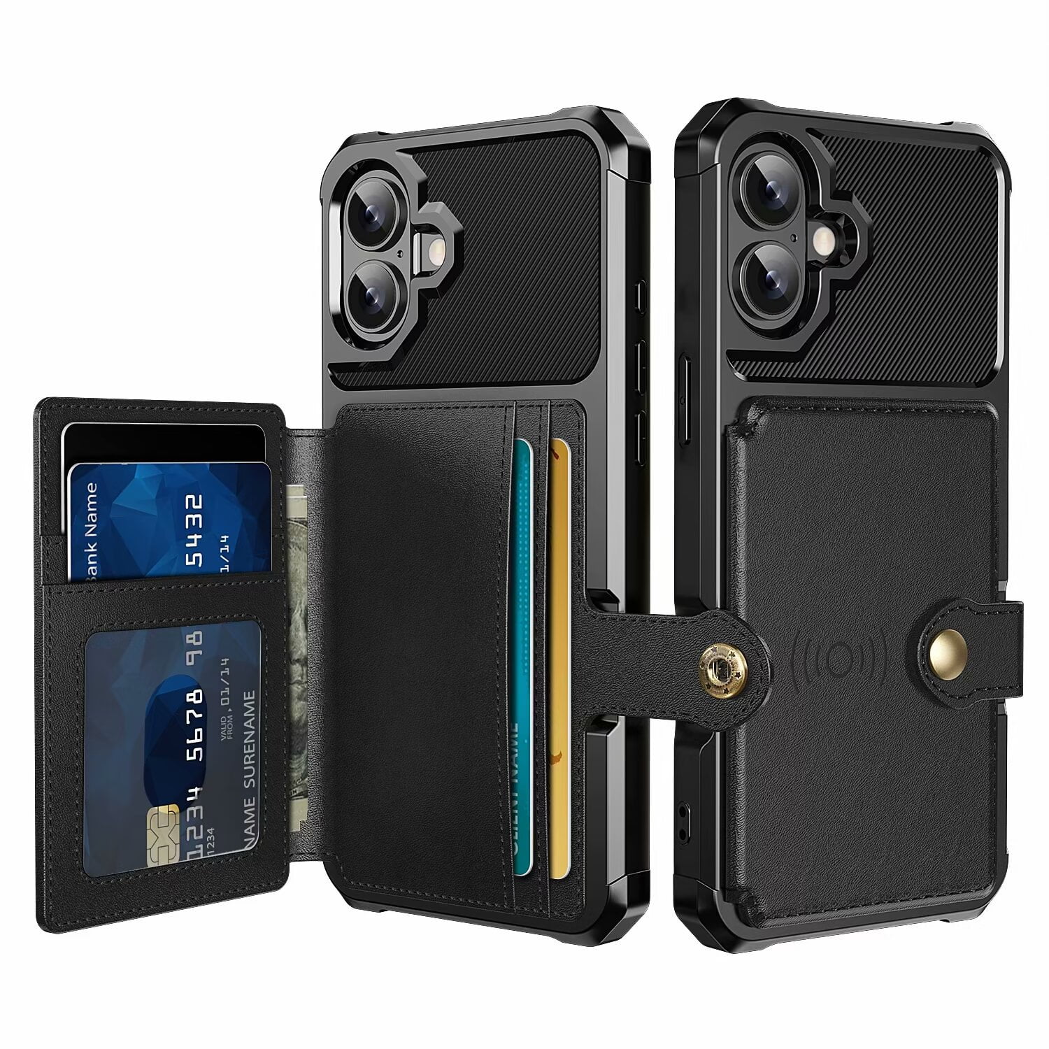 Wallet Cards Solt Leather Case for iPhone 17 Pro Max 17 Air 16E 16 Plus ...