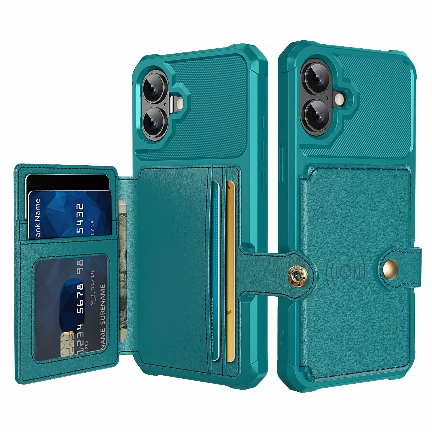 Wallet Cards Solt Leather Case for iPhone 17 Pro Max 17 Air 16E 16 Plus ...