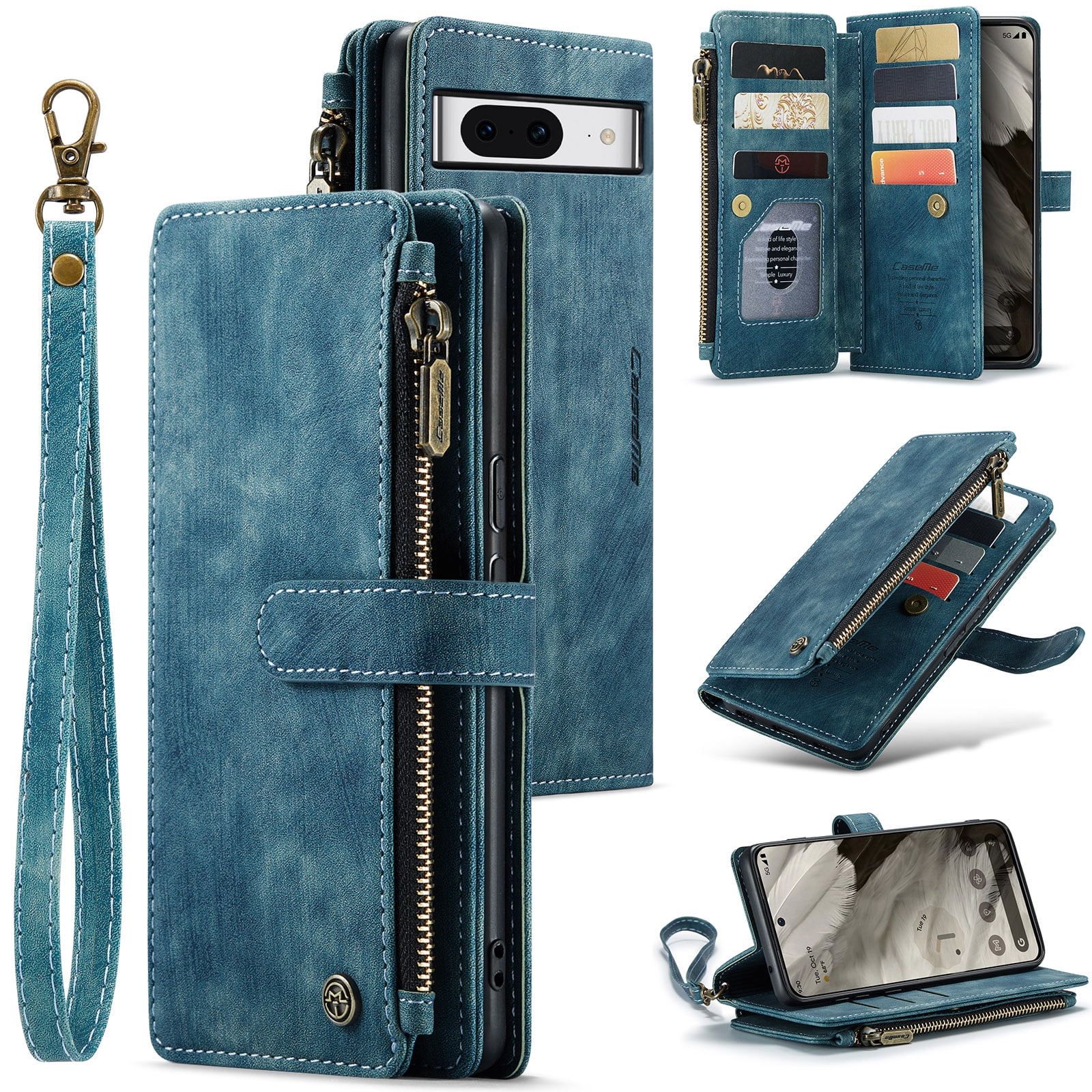 Wallet Case Compatible with Google Pixel 8A, Multifunctional Magnetic ...