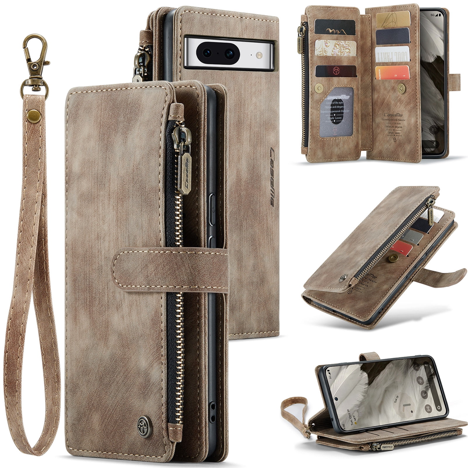 Wallet Case Compatible with Google Pixel 8A, Multifunctional Magnetic ...