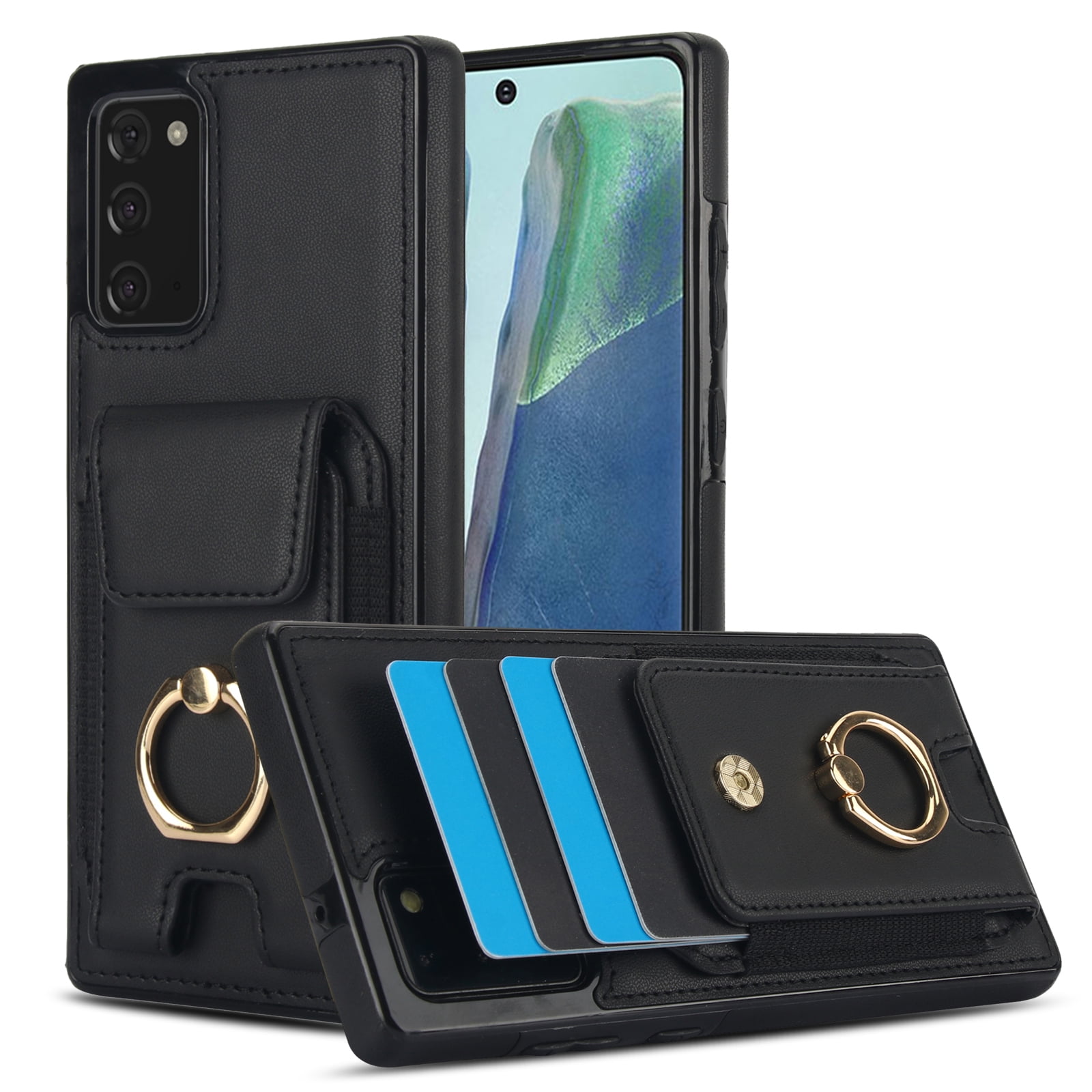 Wallet Case Compatible for Samsung Galaxy Note 20, with 360° Rotation ...