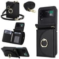 Wallet Case Compatible with For Samsung Galaxy Z Flip 4, Crossbody ...