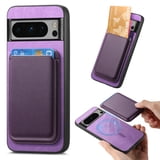 Wallet Case for Google Pixel 7, Classic PU Leather Removable Magnetic ...