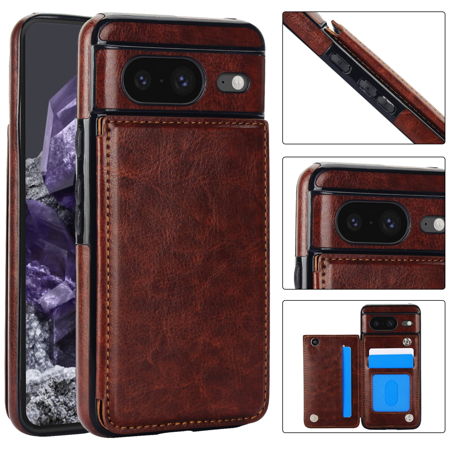 Wallet Case for Google Pixel 9 / 9 Pro with Card Holder, Back Folio ...