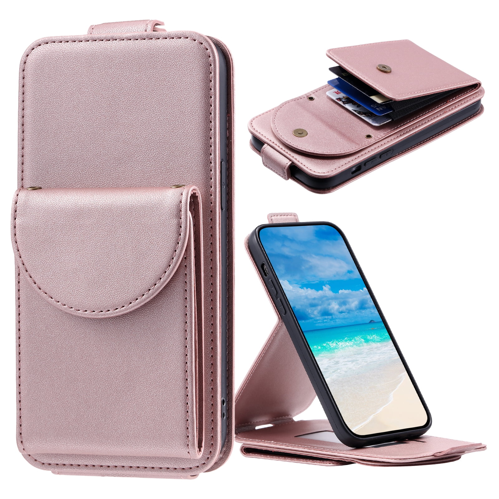 Wallet Case for Google Pixel 9 Pro XL with Wrist Strap and Crossbody ...