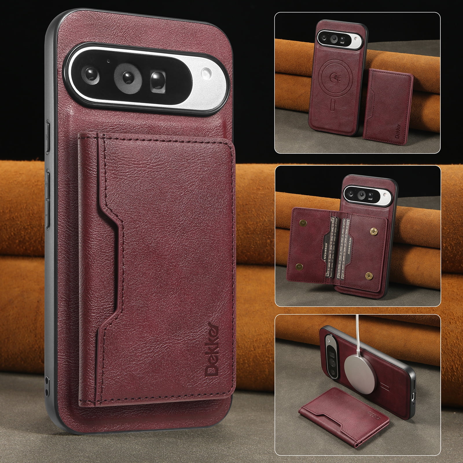 Wallet Case for Google Pixel 9a, Compatible with MagSafe for Men Women ...