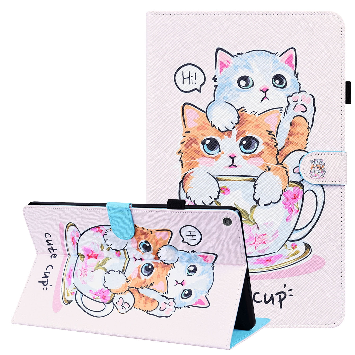 Wallet Case for Kindle Fire HD 10 Case 9th Generation 2019/7th Gen 2017 ...