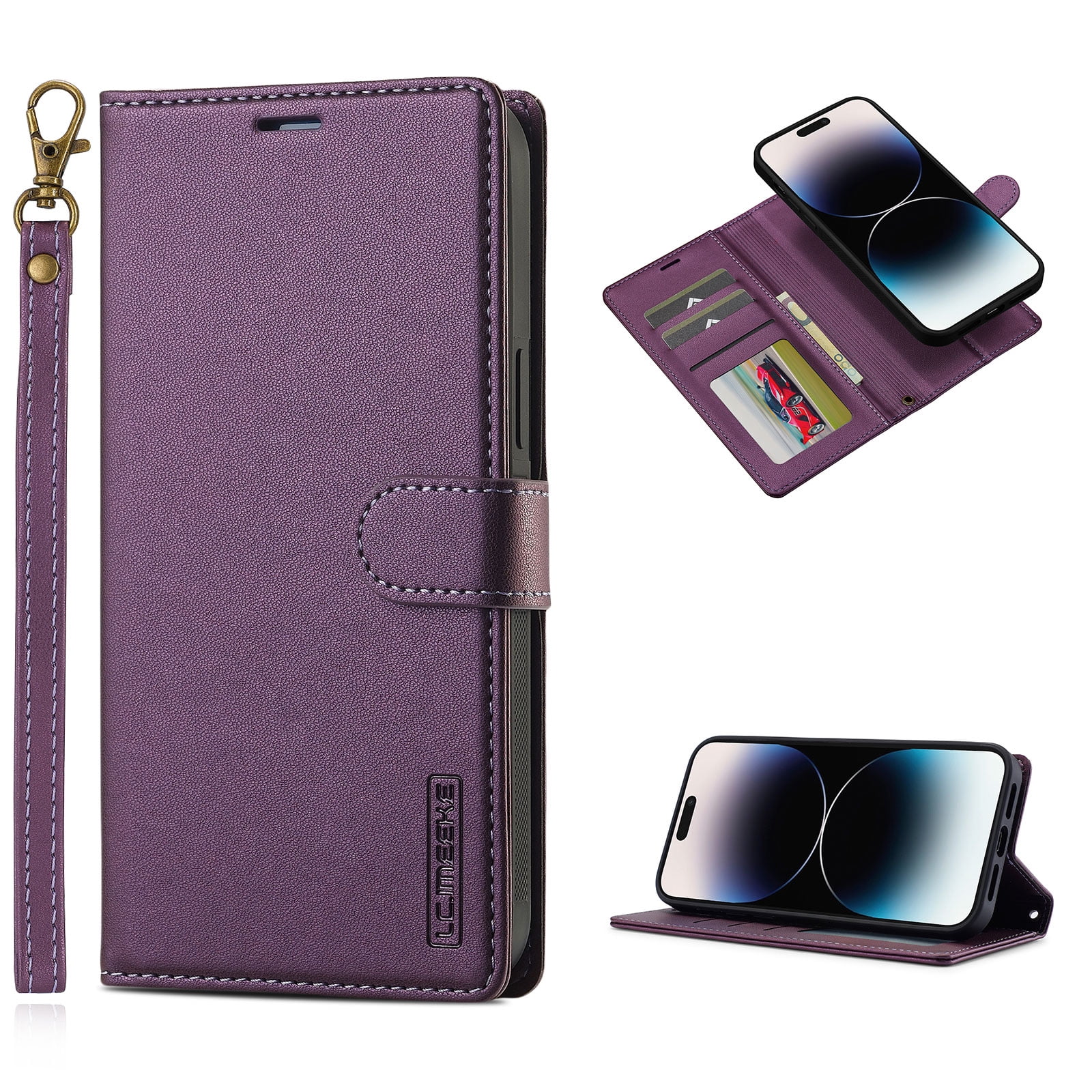 Wallet Case for Samsung Galaxy S25 Edge, PU Leather Credit Card Holder ...