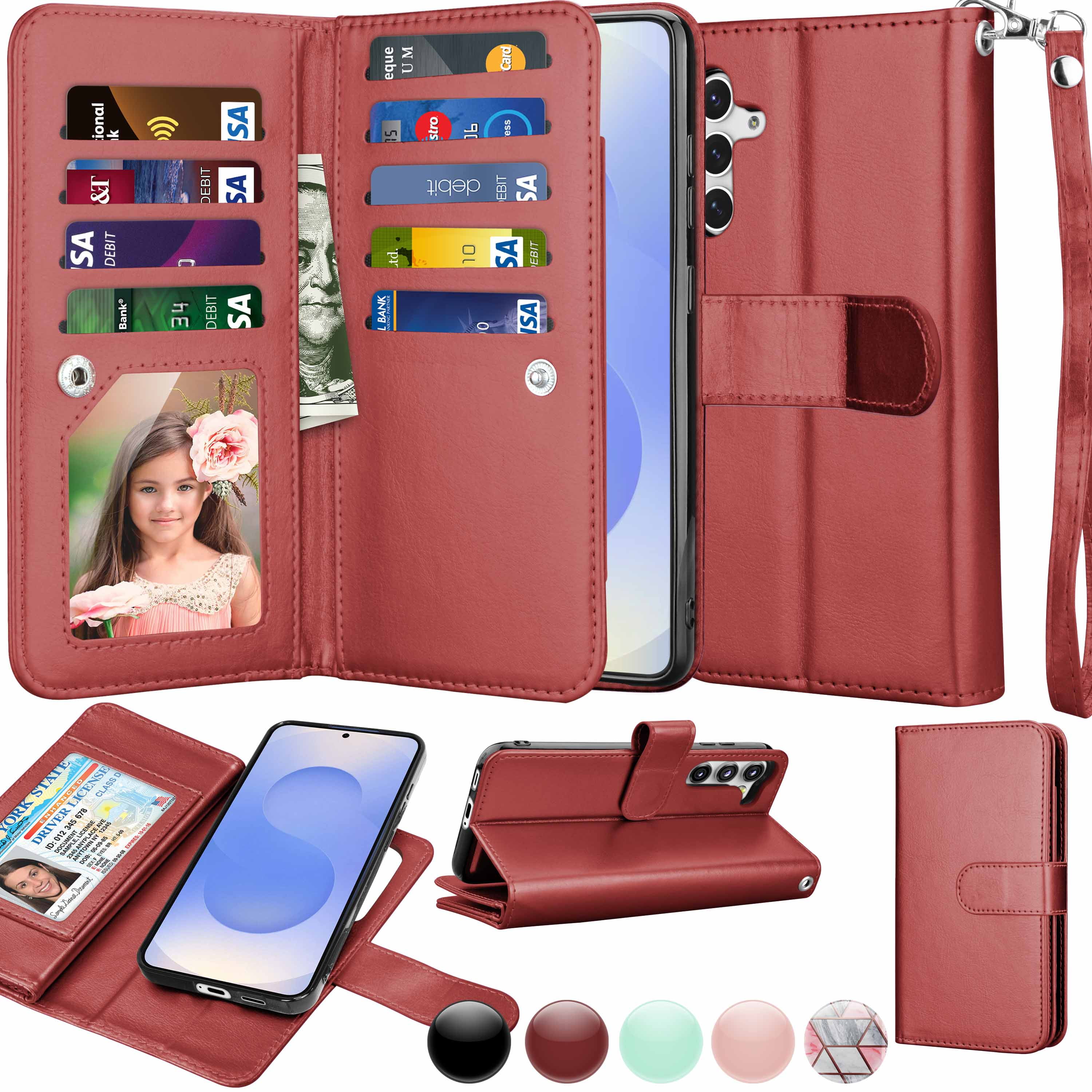 Wallet Case for Samsung Galaxy S25 Plus Wallet Case 6.7" 5G (2025), [9 ...