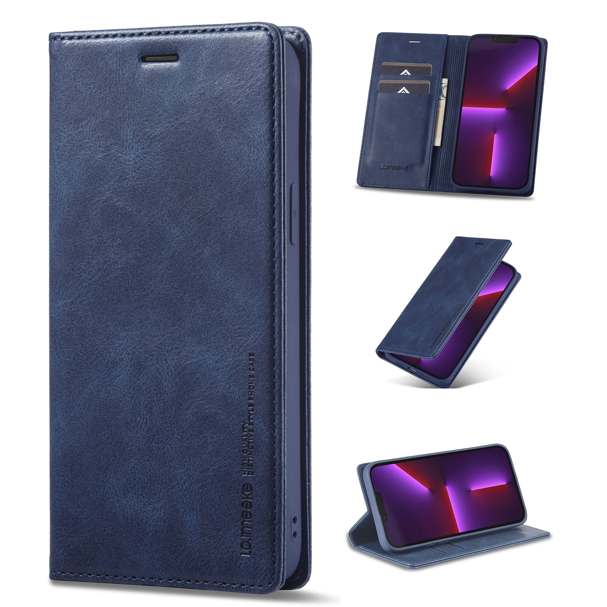 Wallet Case for Samsung Galaxy S25 Plus, Shockproof PU Leather Magnetic ...