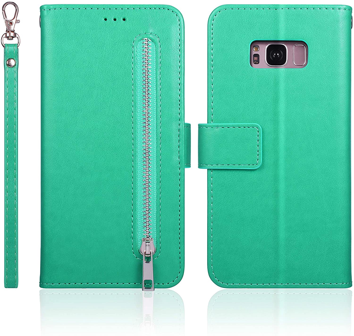 Wallet Case for Samsung Galaxy S9 Plus, 5 Card Slots Magnetic Closure ...
