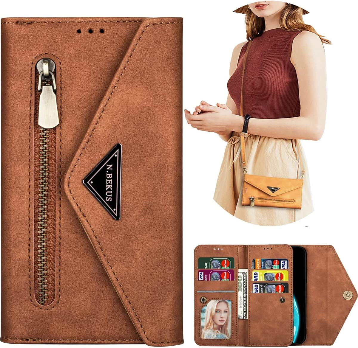 Wallet Case for Xiaomi Redmi Note 11 Pro for Women, Shoulder Crossbody ...