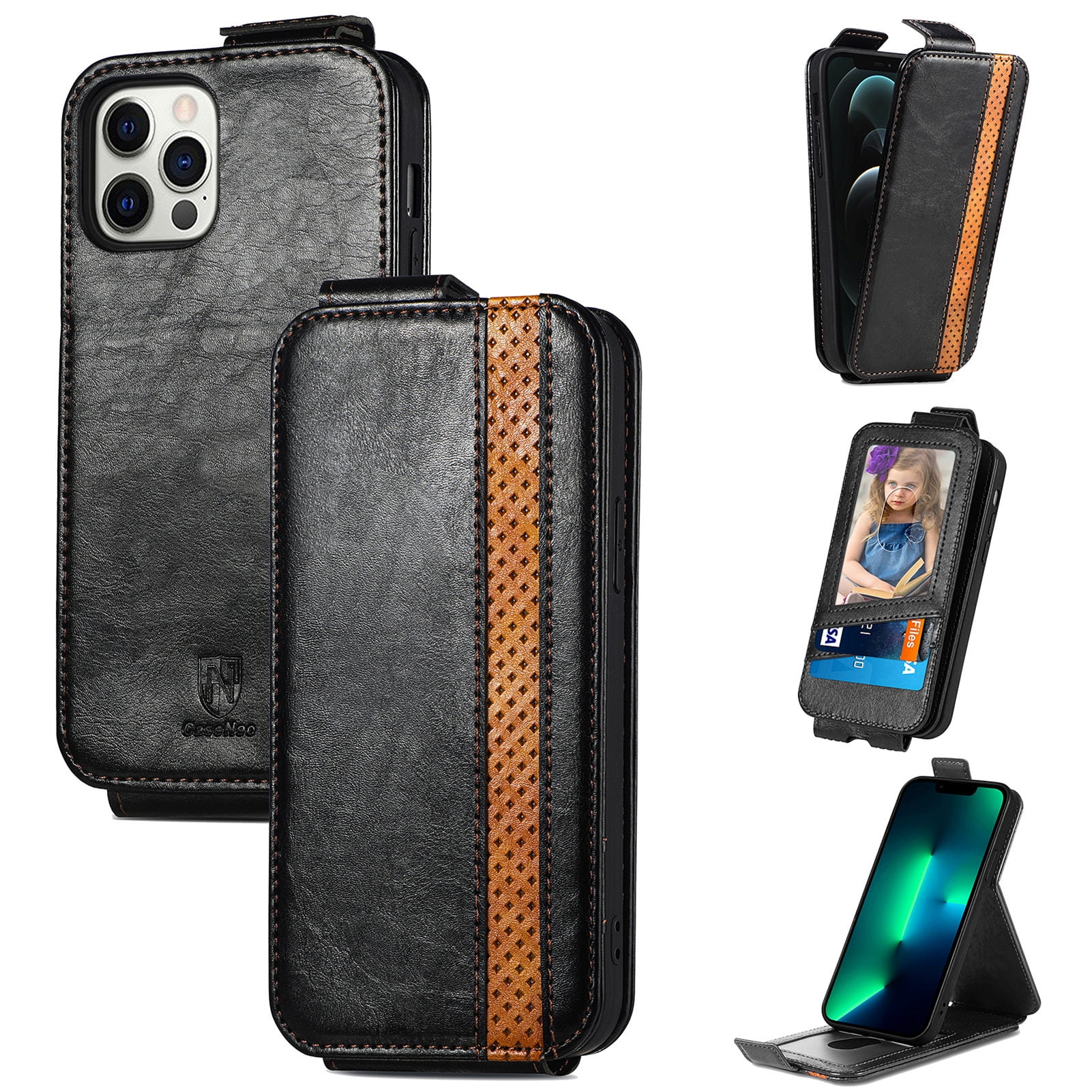 Wallet Case for iPhone 12 Pro / 12 6.1", Quality PU Leather Folio Case ...