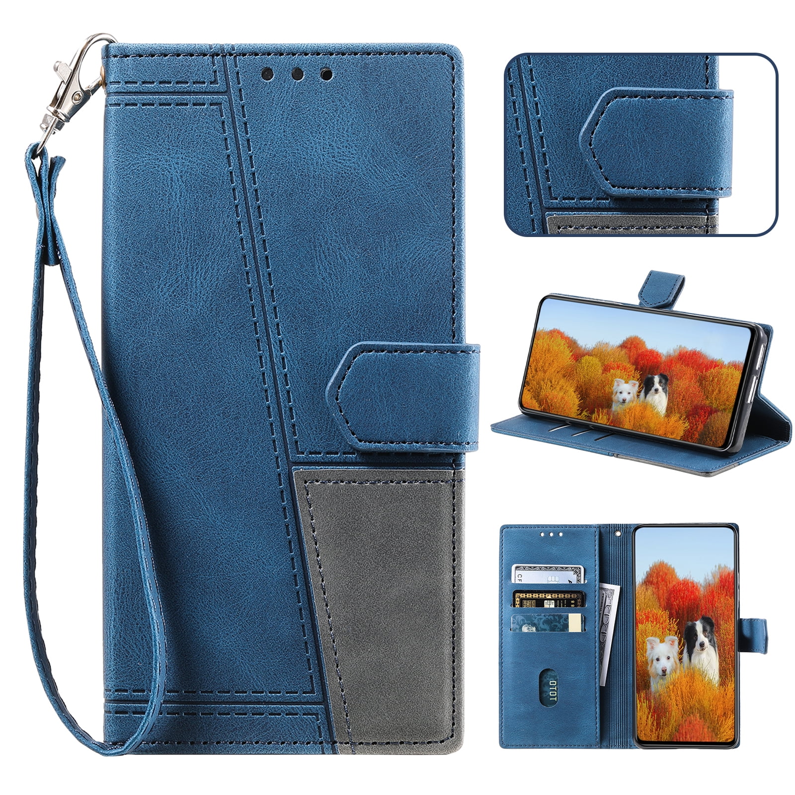 Wallet Case for iPhone 12 Mini, Premium PU Leather Magnetic Flip Folio ...