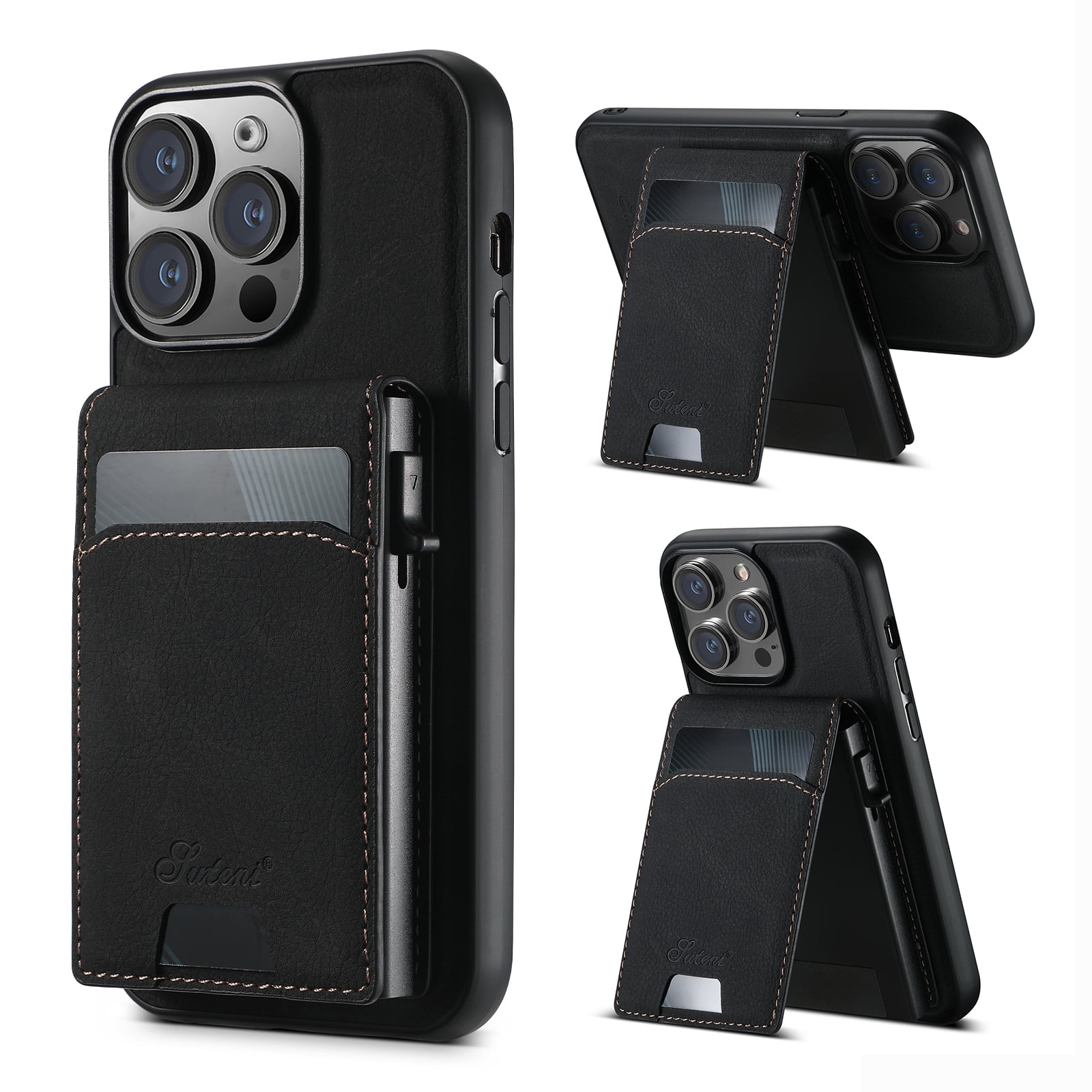 Wallet Case for iPhone 13 Pro Max, 2-in-1 Detachable Wallet Magnetic Phone Case Compatible with ...