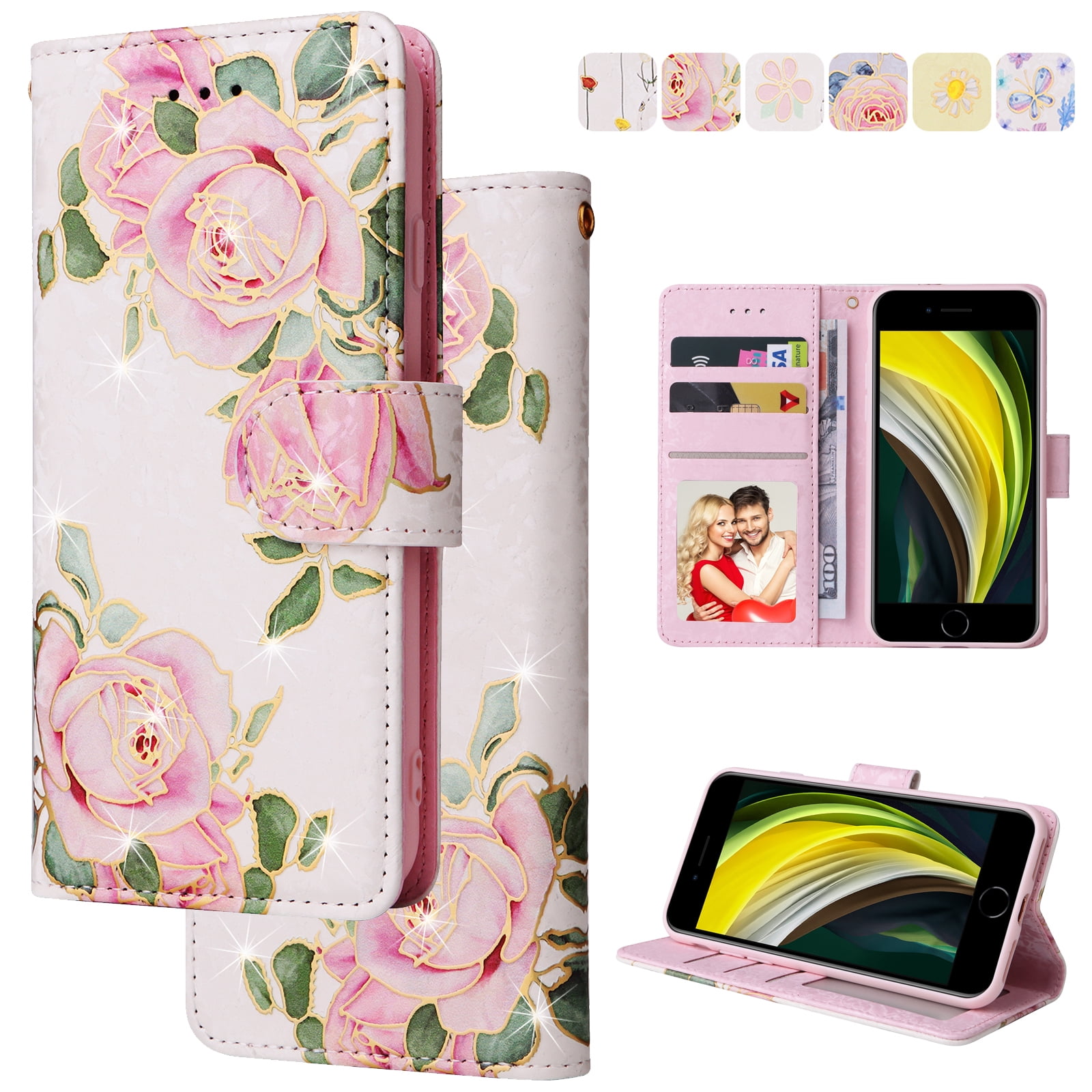 Wallet Case for iPhone 7 / 8 / SE 2020 / SE 2022 with RFID Blocking ...