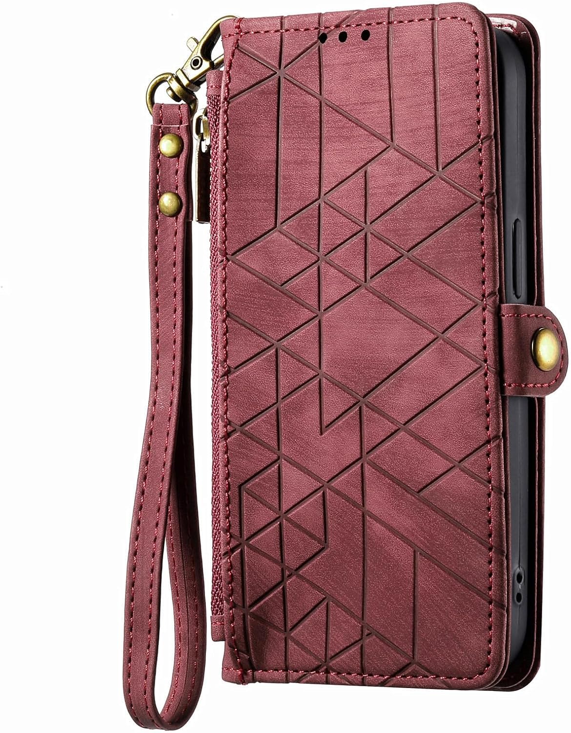 Wallet Cover for Samsung Galaxy S24ultra/S24plus/S24, Flip PU Leather Case with Wristrap Credit ...