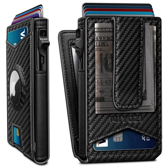 Wallet For Men Money Clip 9-card Pop-up Credit Card Holder With Id ...