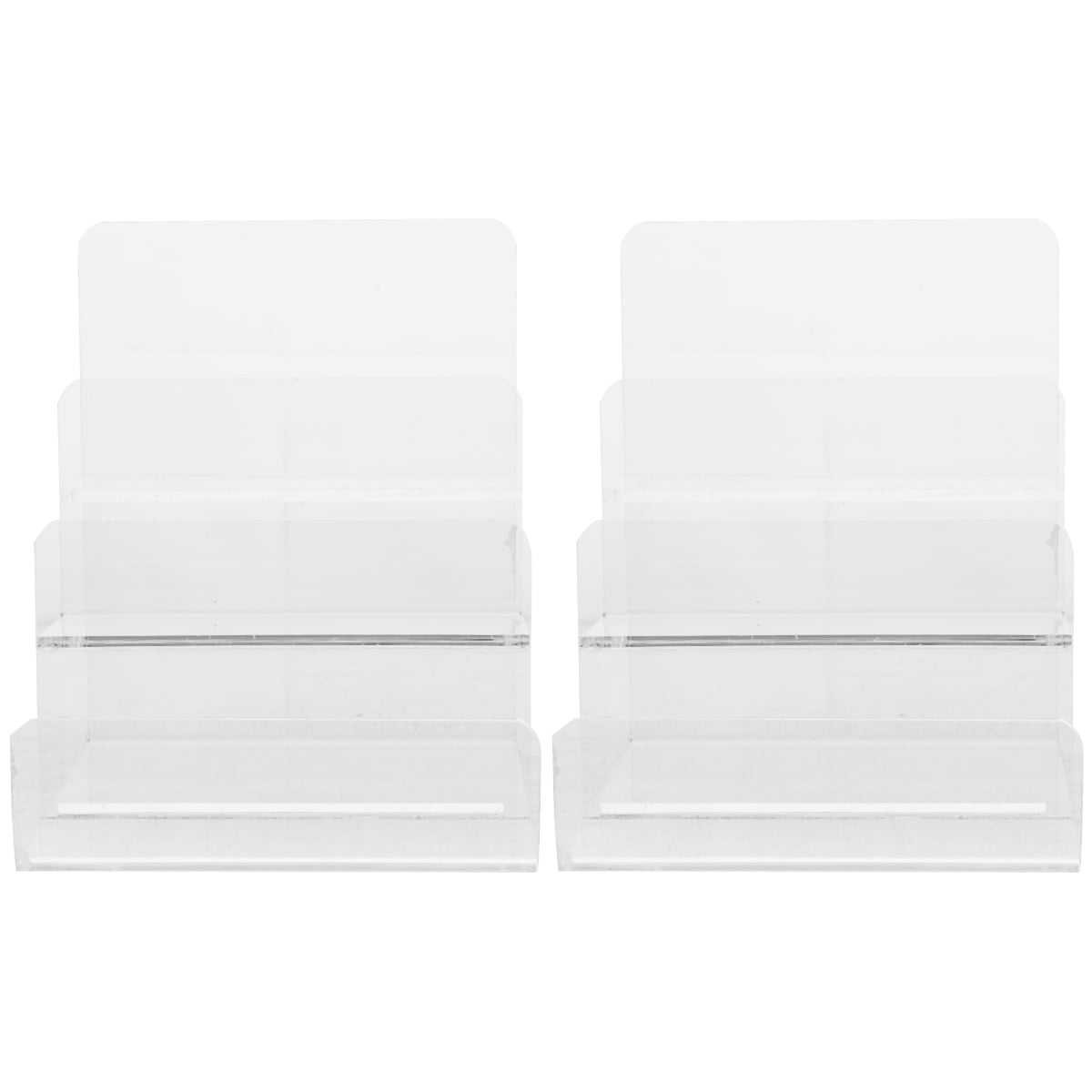 Wallet Holder 2 Pieces Store Display Purses Acrylic Shelf Organizer ...