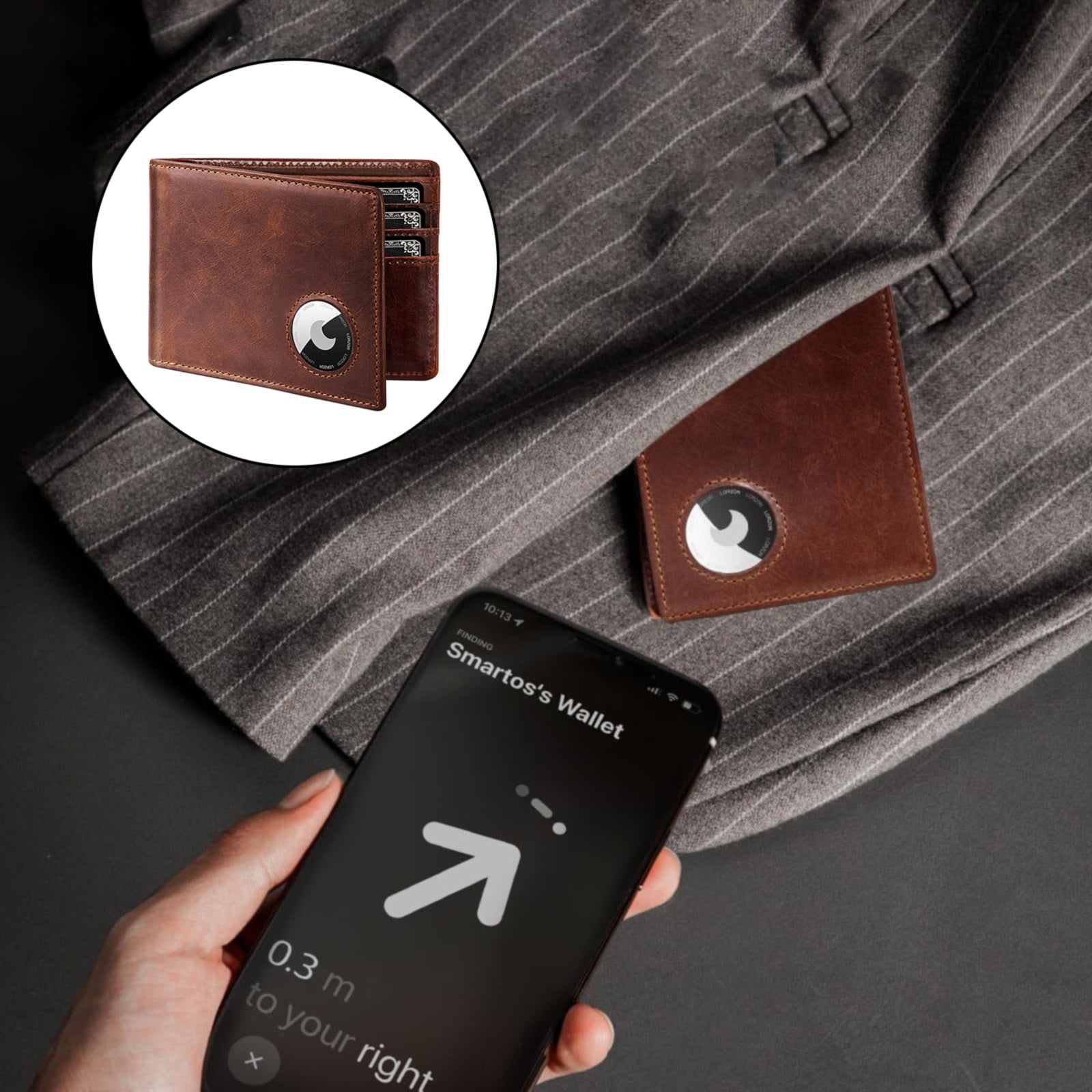 Wallet for Men Bifold Full Grain Leather Wallet with Rfid Blocking ...