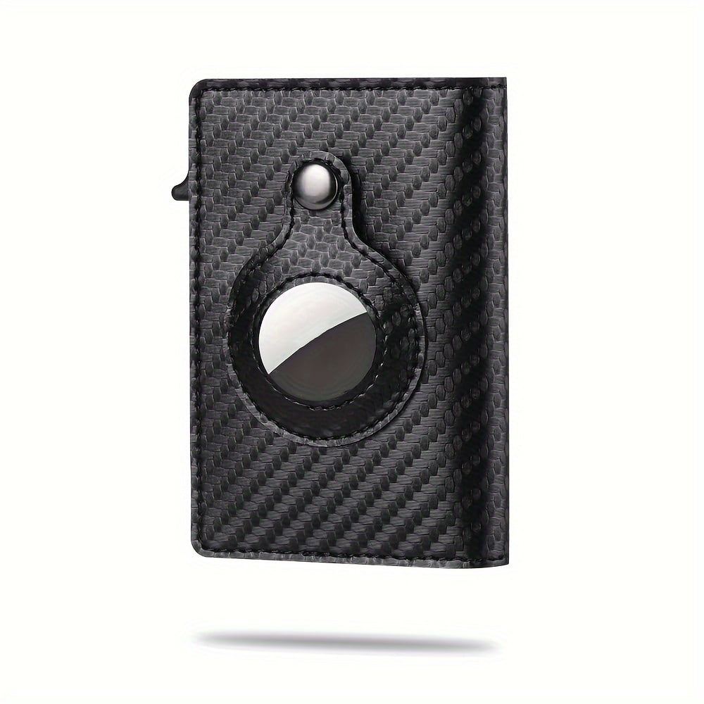 Wallet Men Carbon Fiber Fashion ID Credit Card Holder Rfid Slim Slide ...