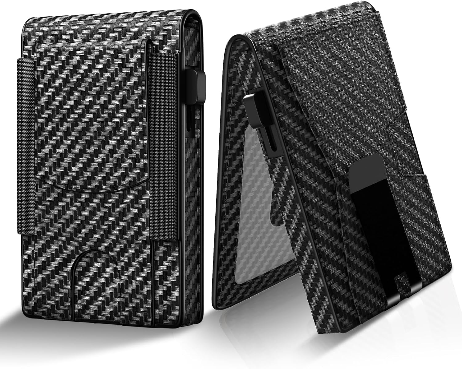 Wallet for Men, Mens Minimalist Wallet 9-12 Cards, Slim Compact Wallet ...