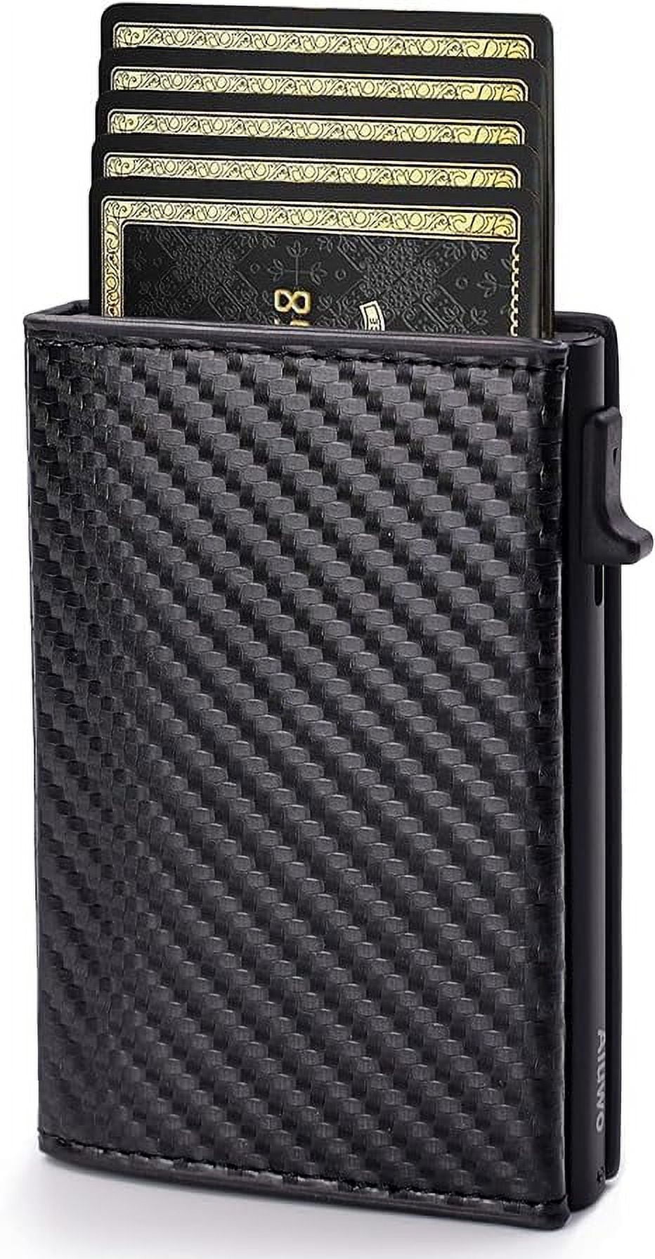 Wallet for Men, Minimalist Wallet, Carbon Fiber Large Capacity Slim ...