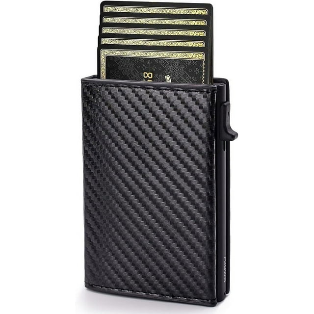 Ultra Thin Wallet Men, Carbon Fiber Black - Walmart.com