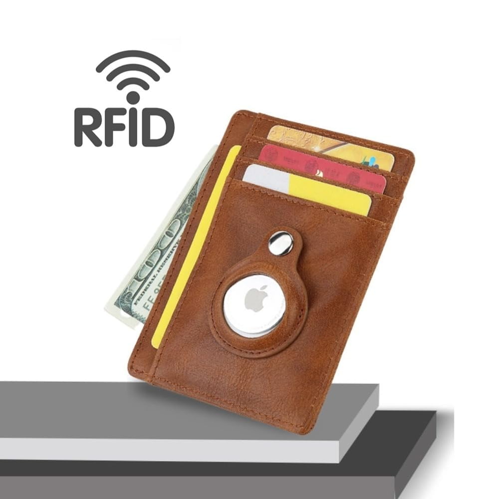 Wallet for Men, Slim Minimalist Front Pocket Wallet with Air Tag Holder ...