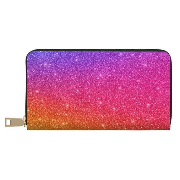 Wallet for Men Women, Holiday Shiny PU Leather Waterproof Travel Wallet ...