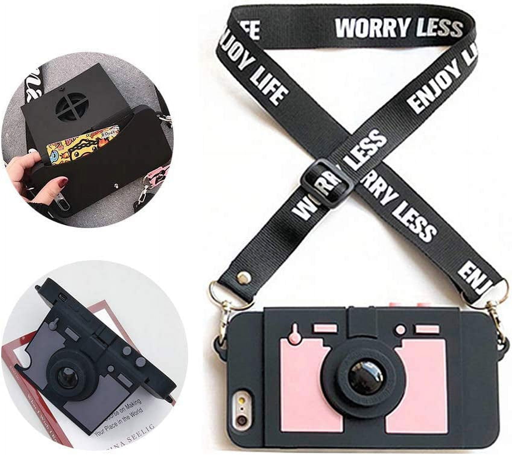 Wallet Phone Cases for iPhone 13 Pro Max, Cute Camera Design, Purse Flip Card Pouch Cover Soft ...