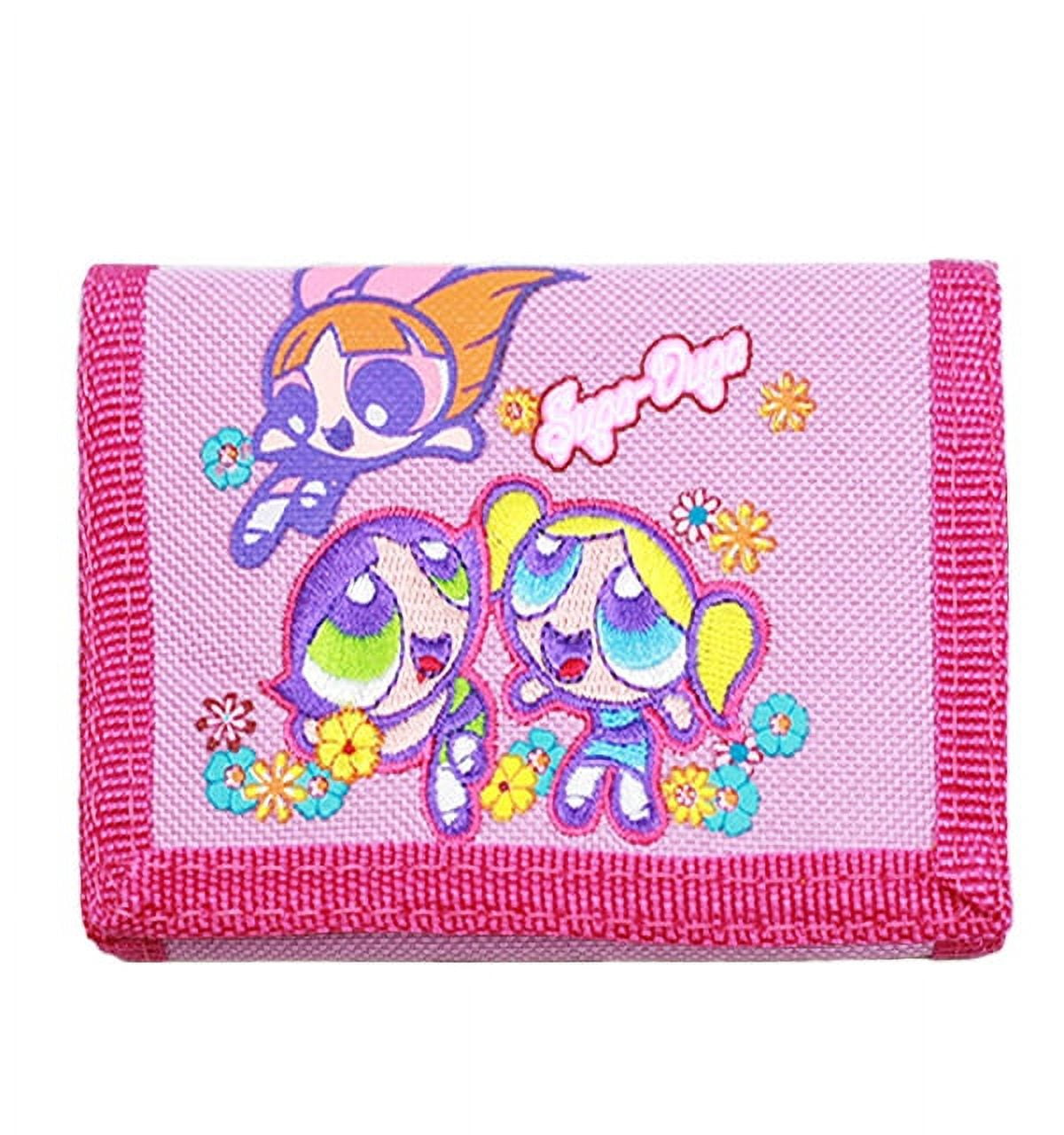 Wallet - Power Puff Girls - w/Flowers - Purple Trifold New Gift Toys ...