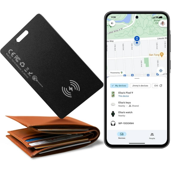 Wallet Tracker Card for Android,Rechargeable Air Tag Wallet Finder ...
