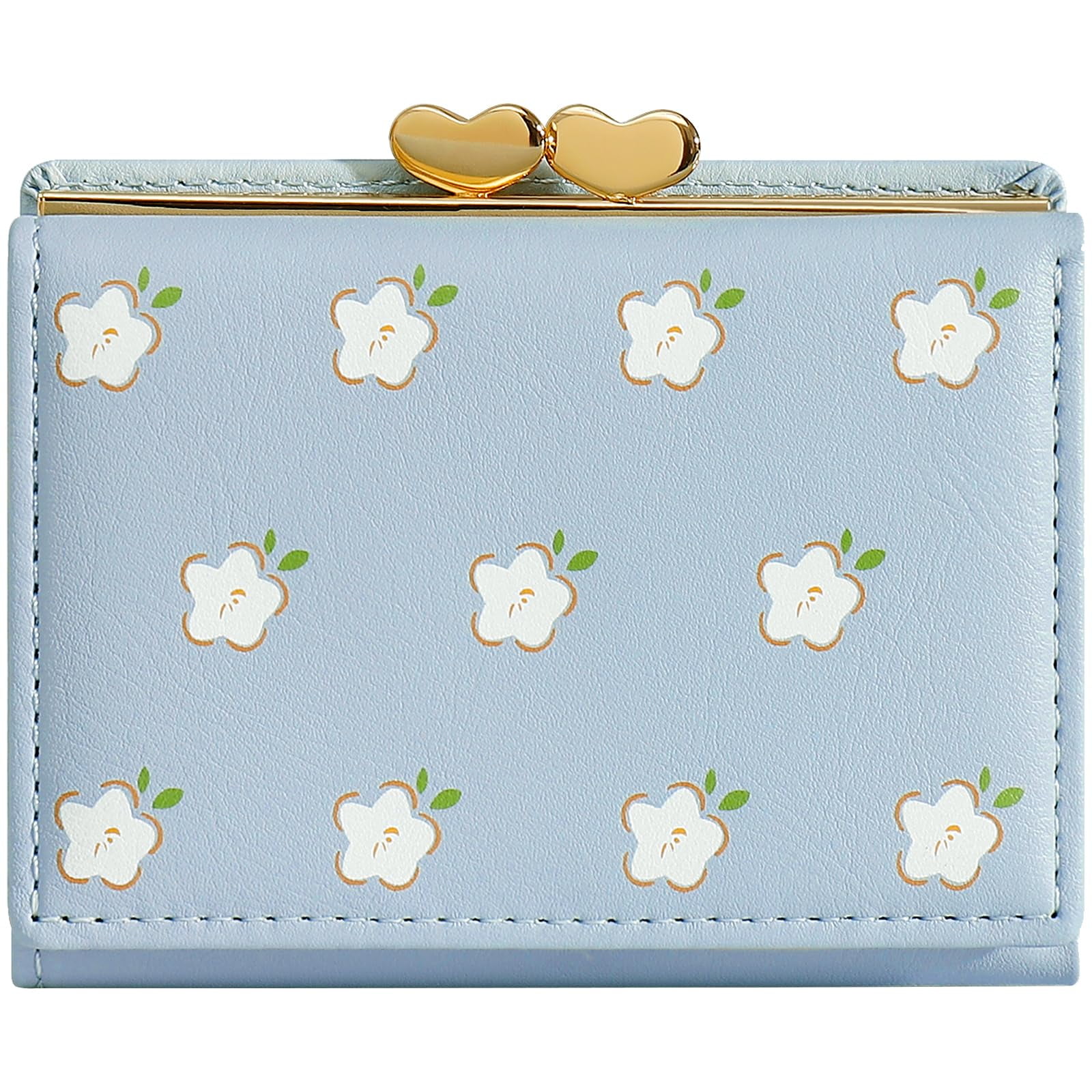 Wallet for Women, Flower Womens Wallet Card Holder, Small Trifold RFID ...