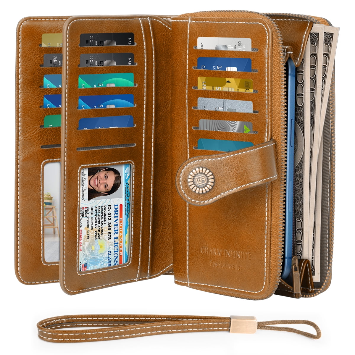 Wallet for Women, RFID Blocking Wallet for Women, Large Capacity with ...