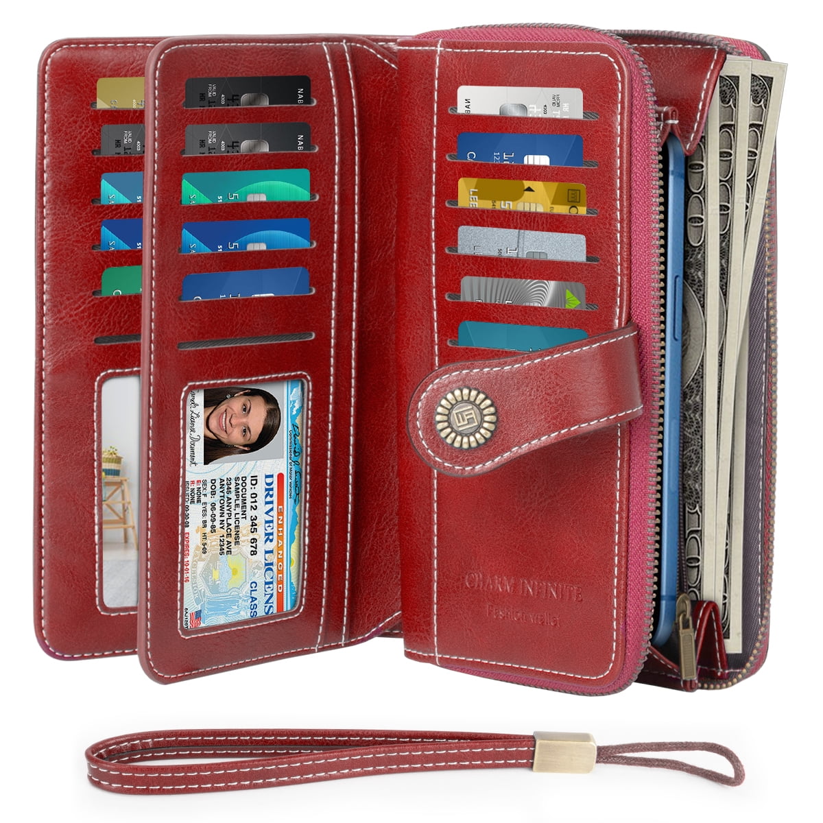 Wallet for Women, RFID Blocking Wallet for Women, Large Capacity with ...