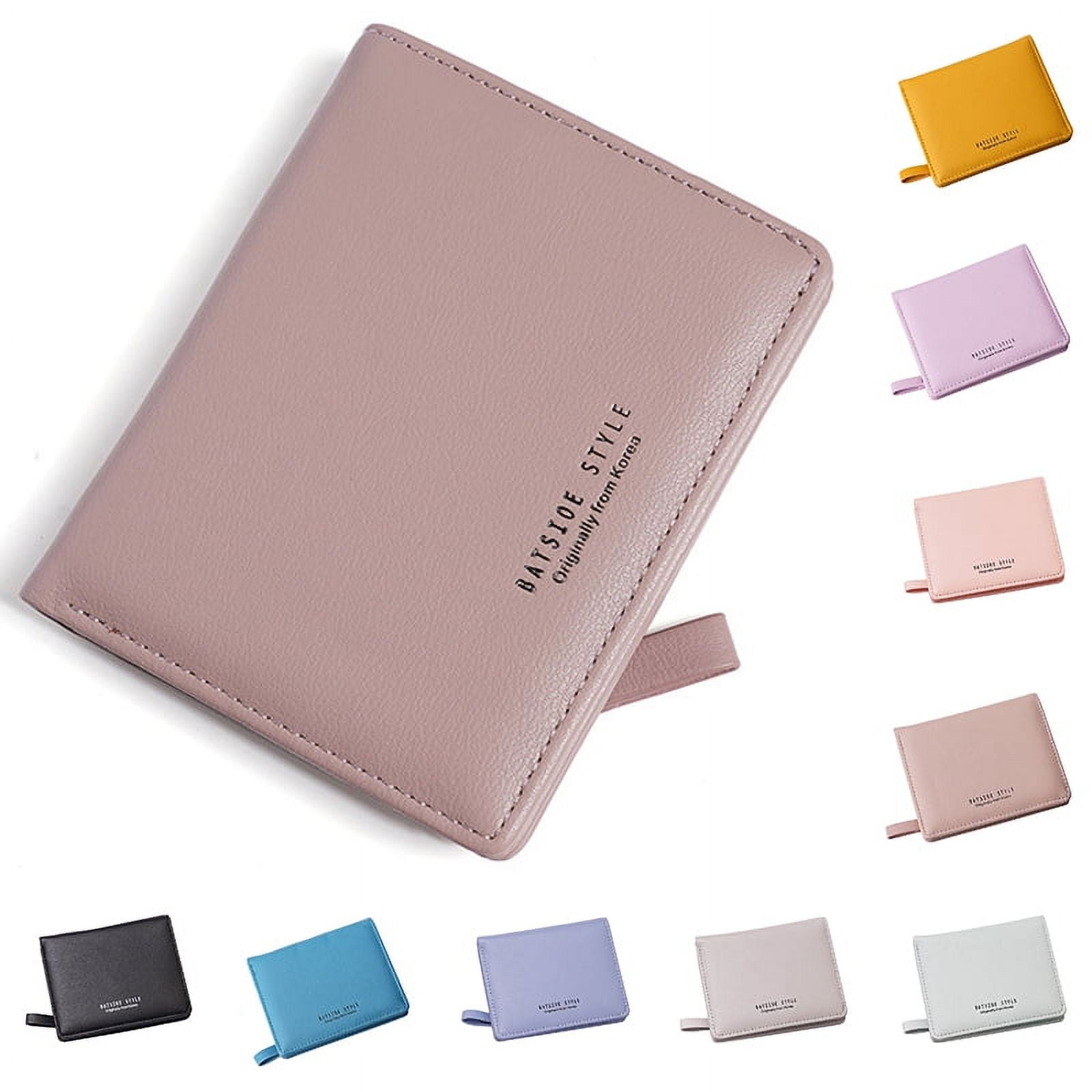 Wallet Women RFID Small Wallet Vegan Leather Compact Wallet With 6-Card ...