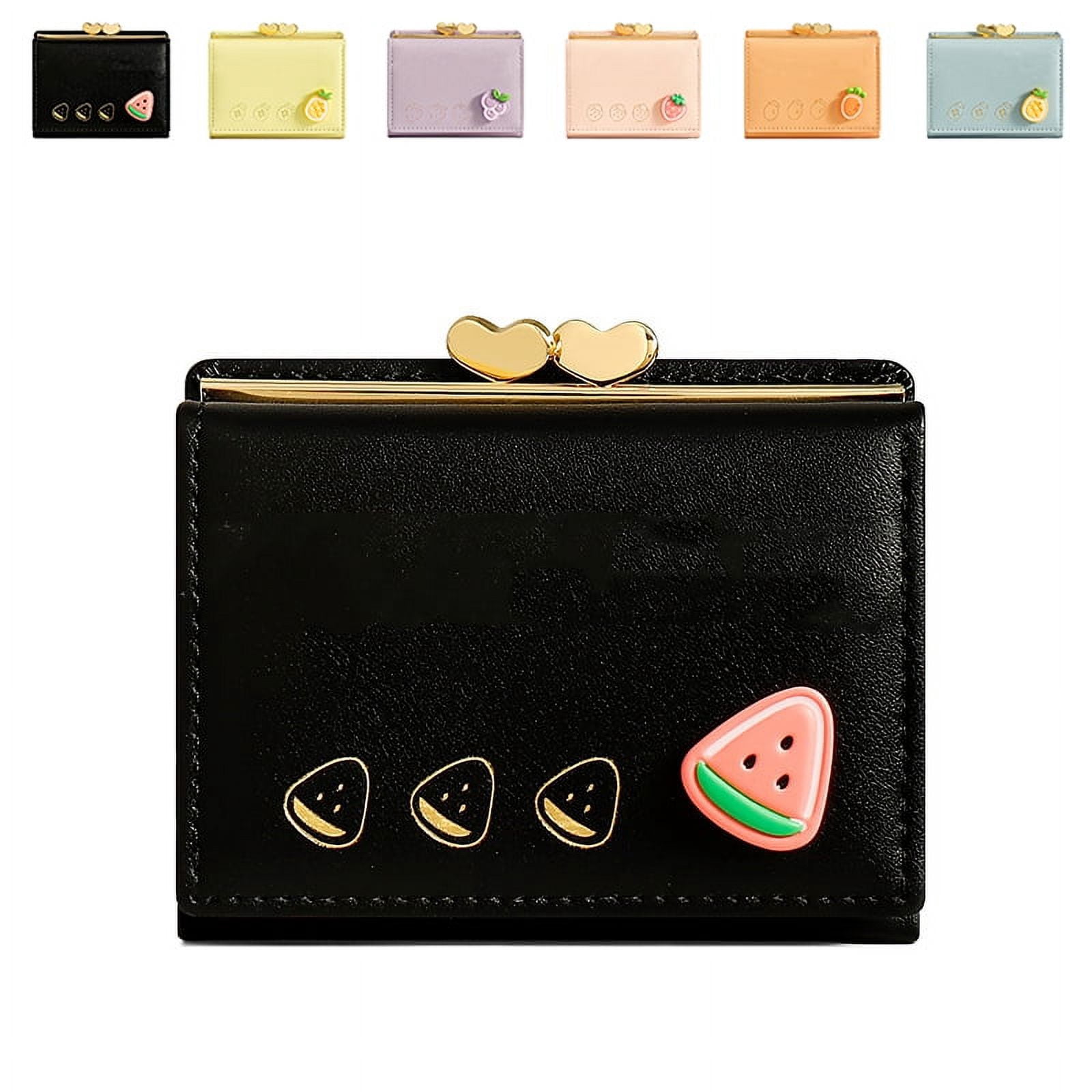 Wallet for Women, Strawberry Womens Wallet Card Holder, Small Trifold ...