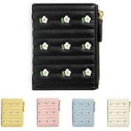 Cute Wallet Green Slim Wallet Tri-Fold Wallet PU Leather Purse Small ...