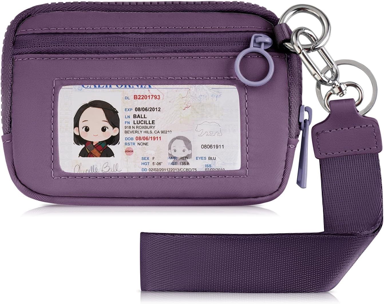 Wallet Wristlet Wallets For Women Iris Wallet Zip Card Case with ID ...