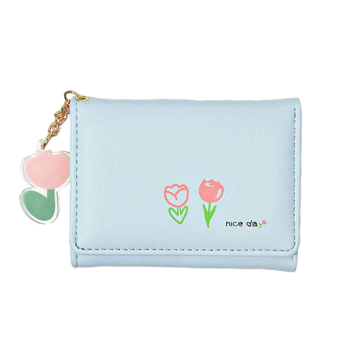 Wallet for Girls Cute Leather Small Women Card Holder Kawaii Coin Purse ...
