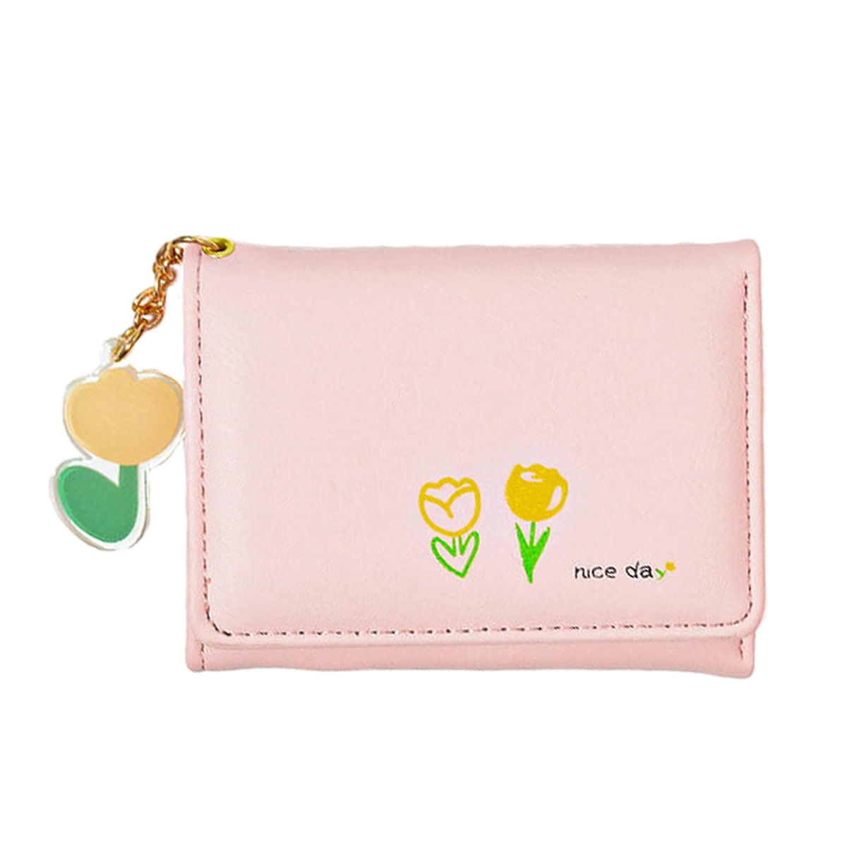 Wallet for Girls Cute Leather Small Women Card Holder Kawaii Coin Purse ...