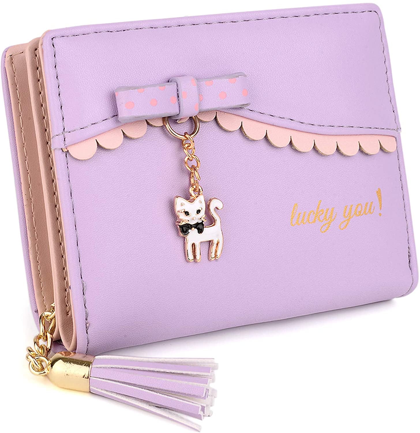 MINKUROW Wallet for Girls PU Leather Card Holder Organizer Women Small ...