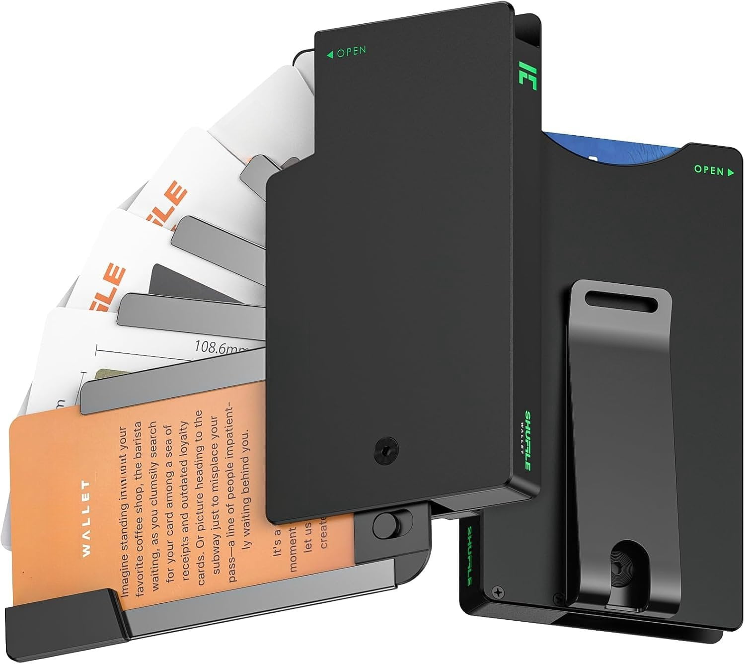 Wallet for Men, Deck-of-Cards Opening, Rfid Blocking and Slim Design ...