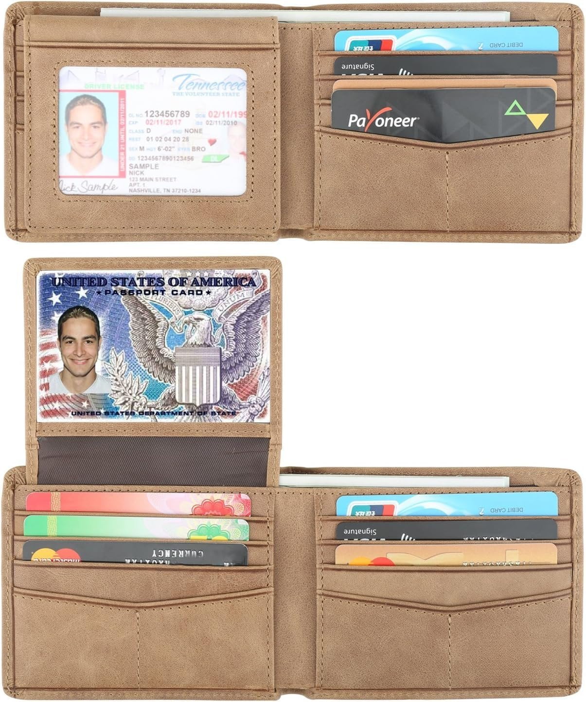 Wallet for Men- RFID Blocking Bifold Stylish Wallet With 2 ID Window ...