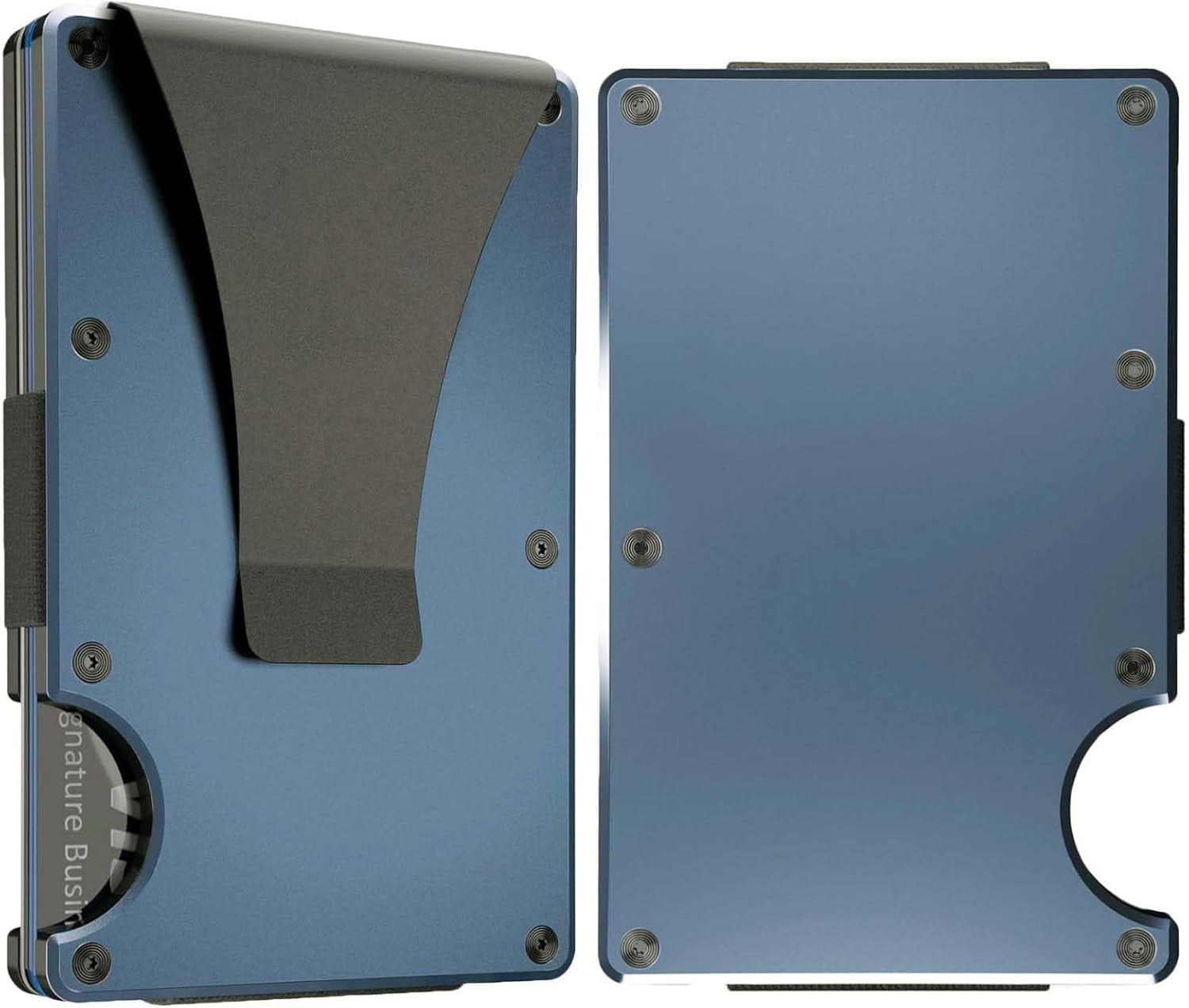 Wallet for Men RFID Blocking Minimalist Metal Card Holder with Clip ...