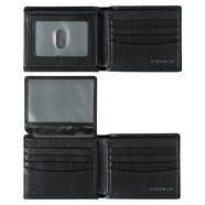 DEFNES Genuine Leather Bifold Wallet for Men with Zippered Security ...