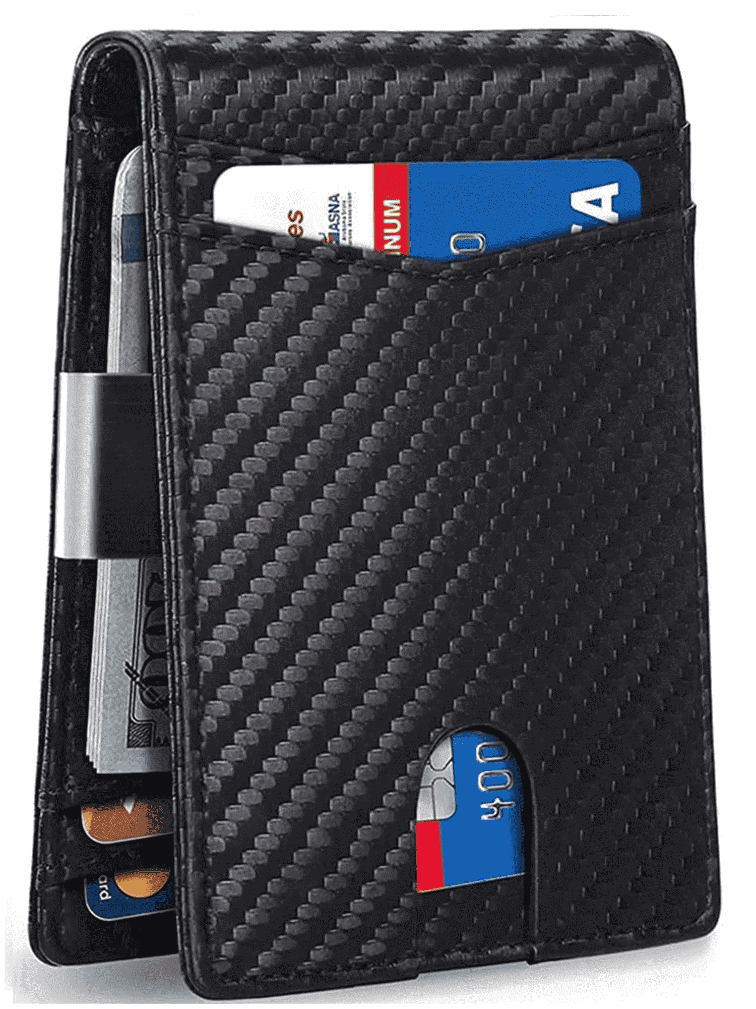 "Lvelia Mens Wallet, Slim Genuine Leather, RFID Blocking Credit Card ...