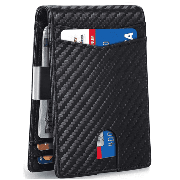 AirTag Wallet for Men - with Pop Up Case Clip Slim Leather Slots Credit ...