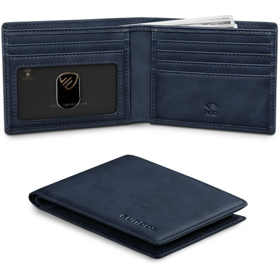 Wallet for Men Slim Leather Bifold Blocking Minimalist Front Pocket ...